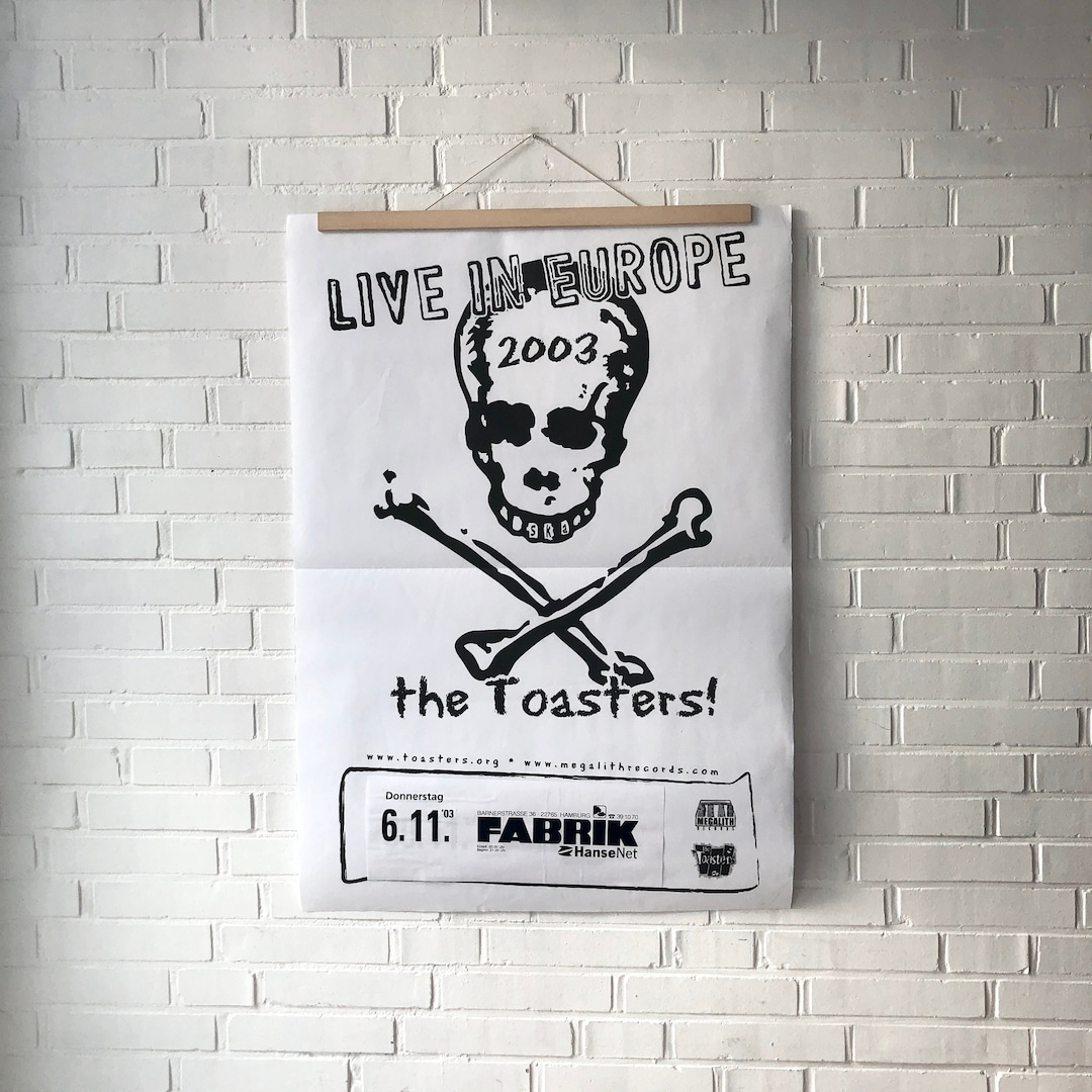 Original THE TOASTERS Poster, Music Poster Ska, Concert Poster the ...