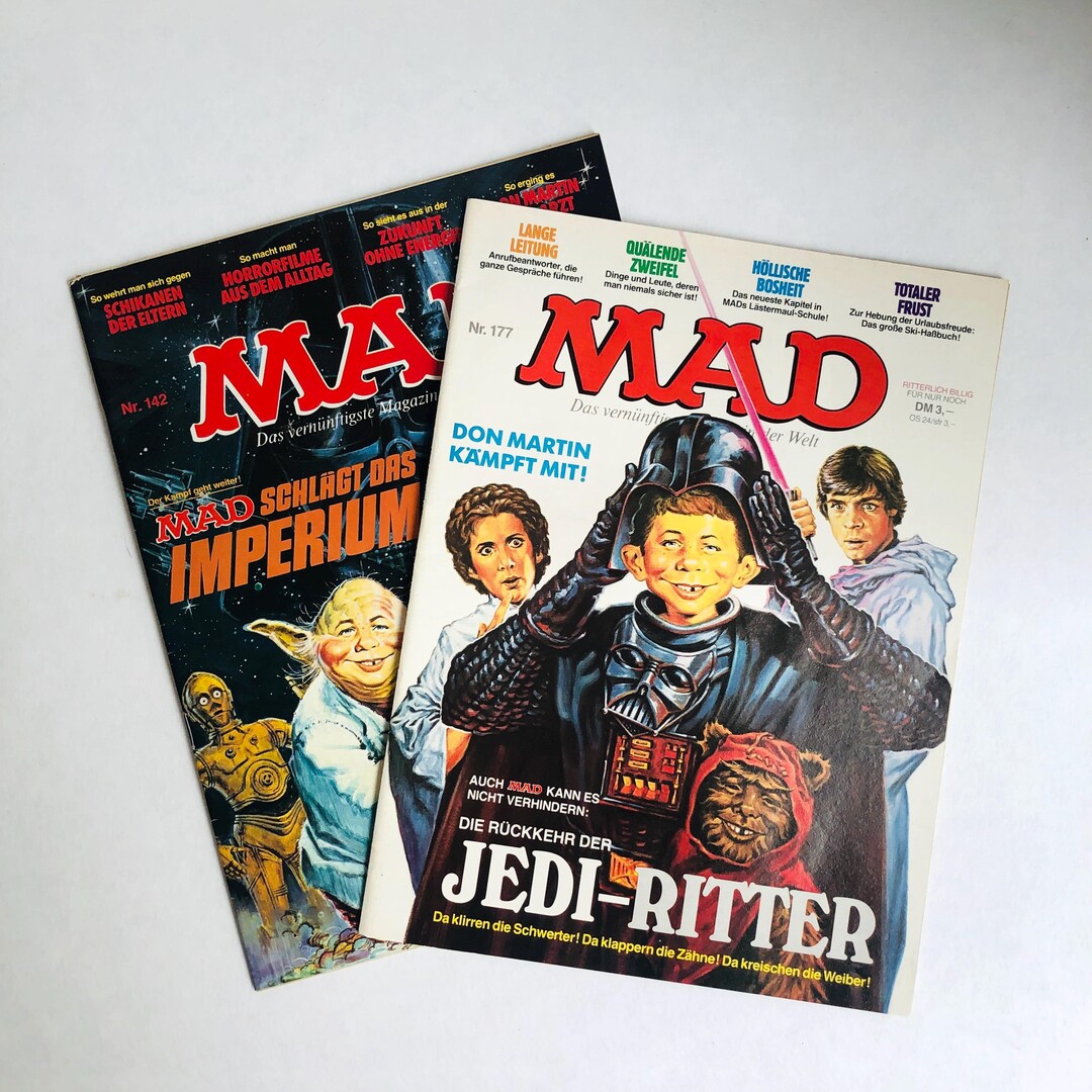 2x German MAD "star Wars", No. 142 + 177, Return of the Jedi & the ...