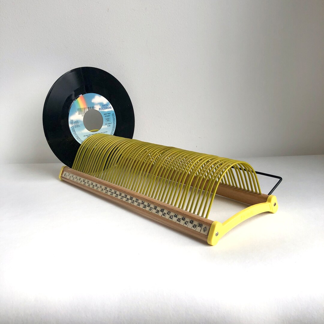 Vintage Record Stand, Record Shelf Plattofix, Vinyl Singles Shelf ...