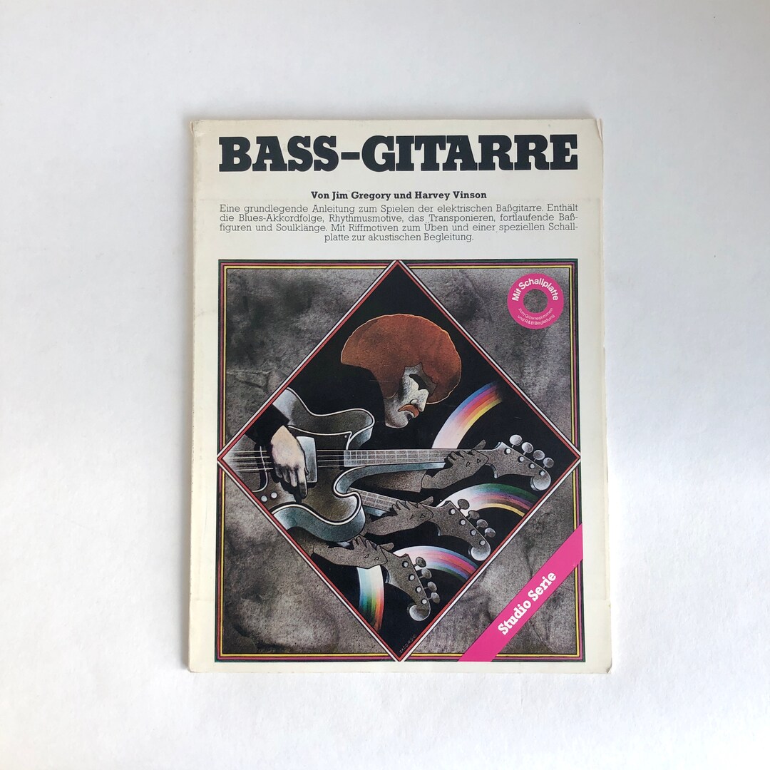 Vintage Book bass Guitar, Amsco Publications, Jim Gregory, Softcover ...