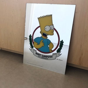 Vintage Mirror bart Simpson, the Simpsons Children's Room Mirror, Wall ...