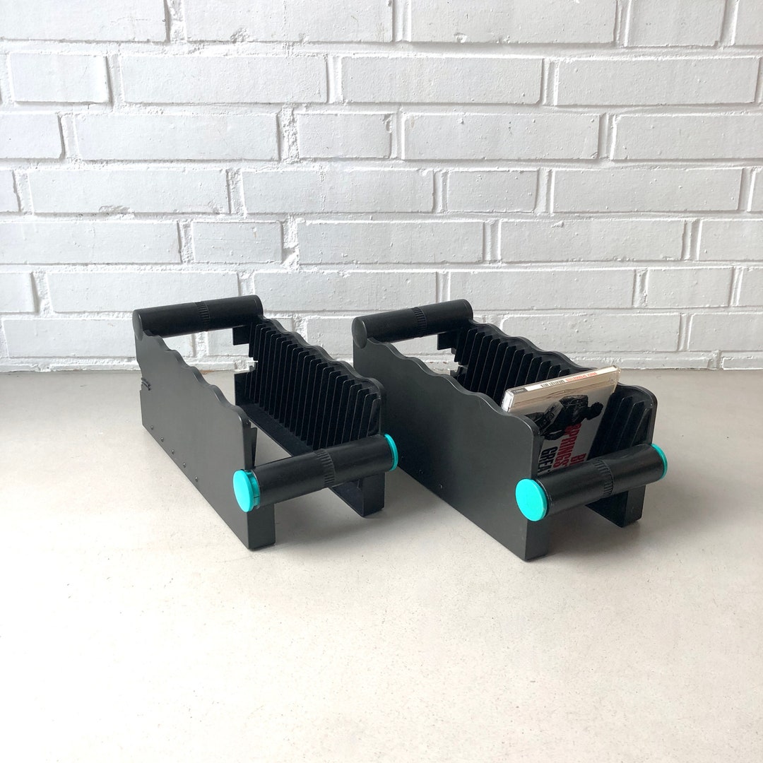 Set of Portable CD Stands, Vintage CD Shelf 80s, CD Box - Etsy