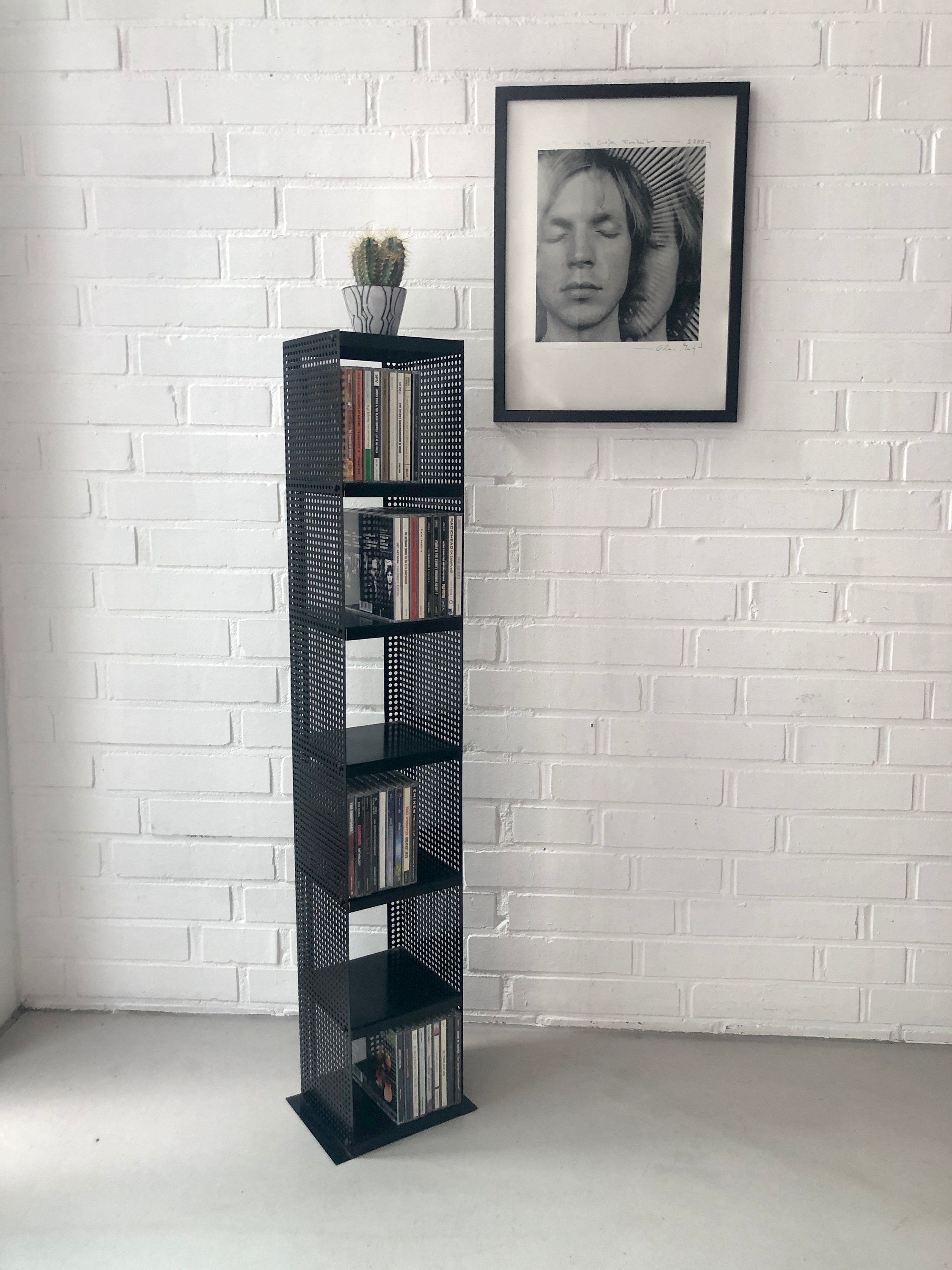 Vintage CD Stand CD Shelf Midcentury 80s CD Column Metal - Etsy