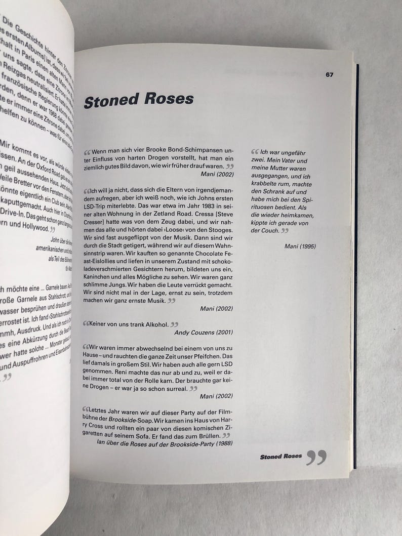 Vintage Stone Roses Book, "talking", Schwarzkopf & Schwarzkopf, 2003 - Etsy