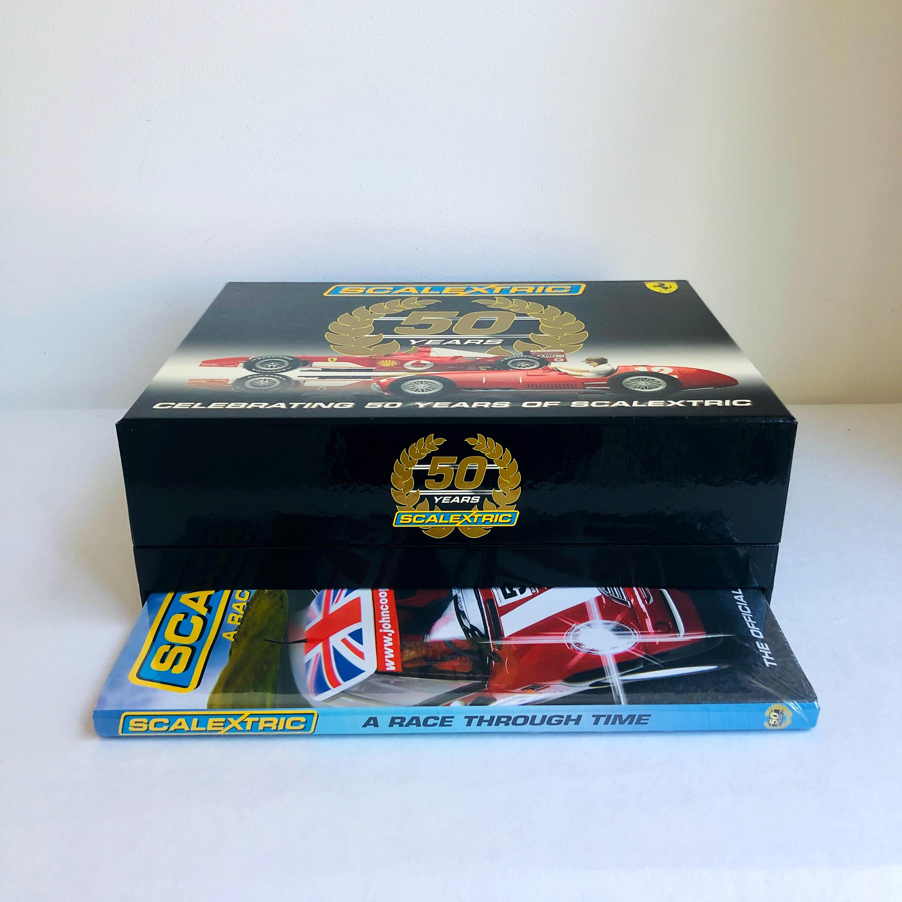 Rare Slot Car Set With Book, Ferrari 375, "50 Years Scalextric ...