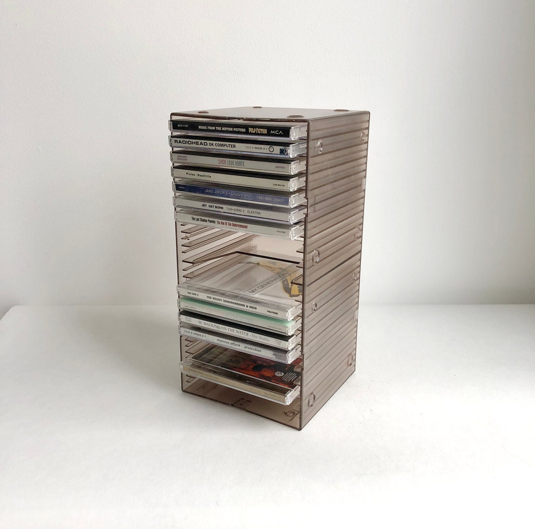 Vintage CD Shelf wittner, CD Stand, Plastic 80s, Box Plexi, Record ...
