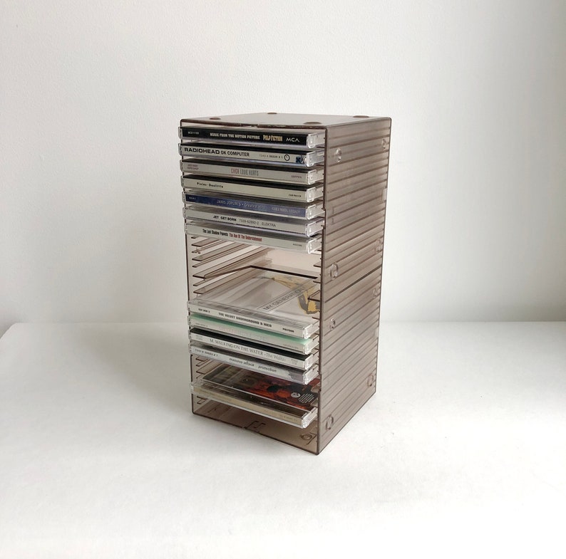 Vintage CD Shelf wittner, CD Stand, Plastic 80s, Box Plexi, Record ...