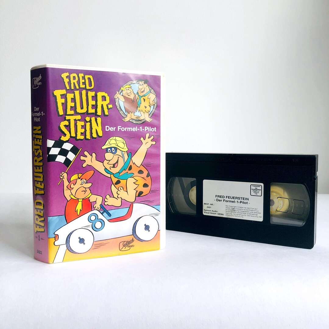 Vintage Film "fred Flintstone", VHS Cassette, 1991, the Formula 1 ...