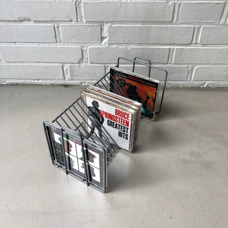 Vintage CD Shelf CD Stand Shelf 80s CD Frame Metal Vintage - Etsy