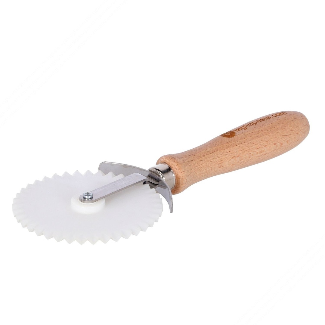 Pizza Cutter Wheel, Cookies and Pies Cutter With Plastic Steel Toothed ...