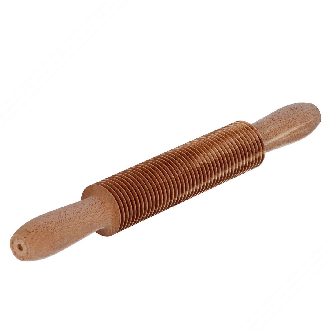 Cutter Rolling Pin in Beech Wood Perfect for Spaghetti - Italian ...