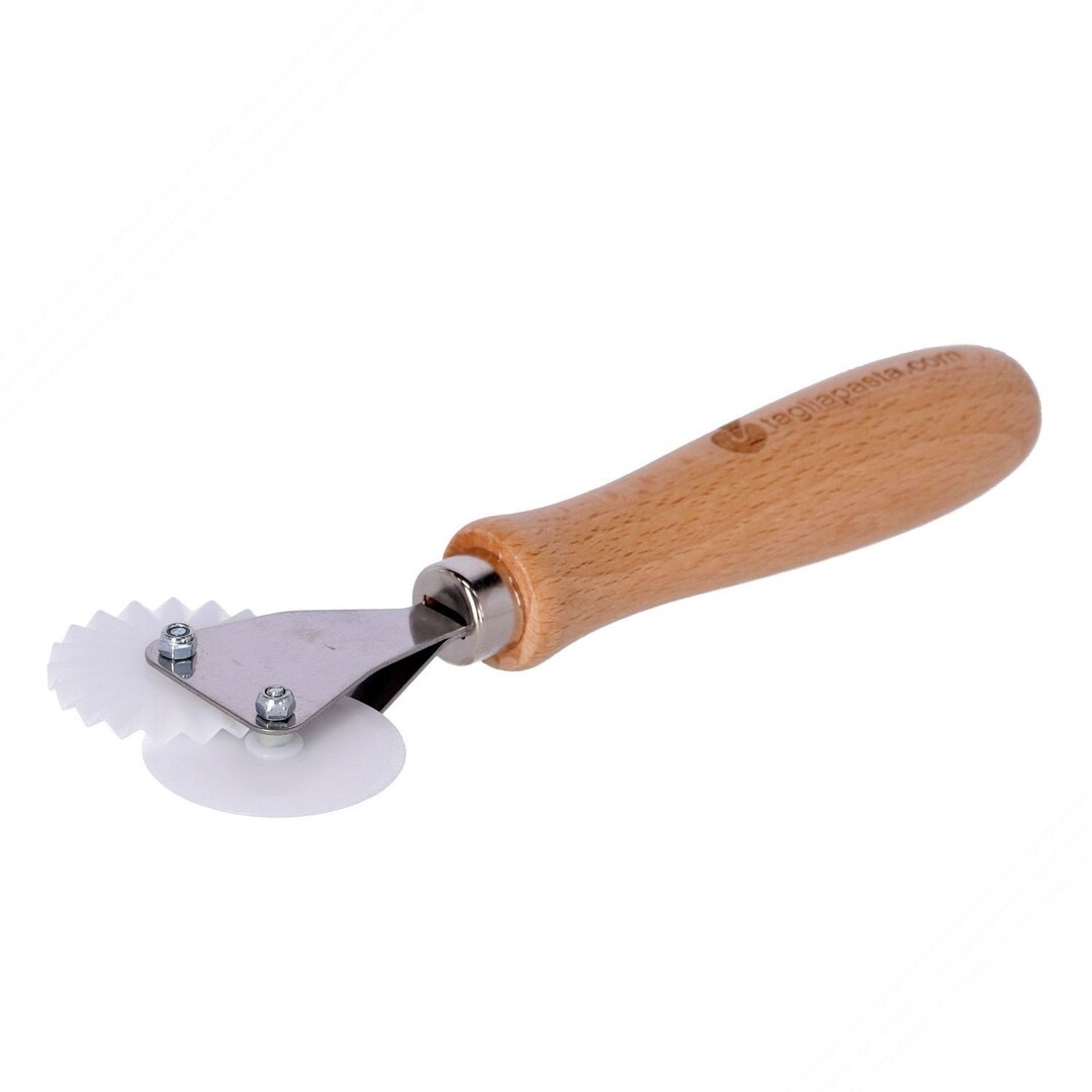 Double Blade Pasta Cutter Wheel in POM With Toothed and Smooth Blade ...