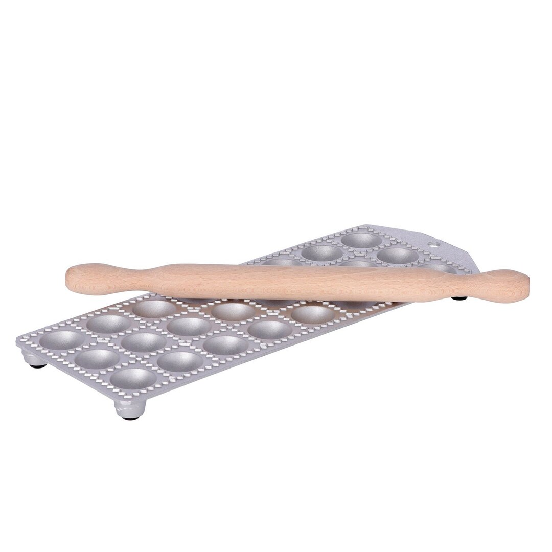 RAVIOLI MOLD, Ravioli MAKER, Italian Aluminum Ravioliera for Making 24 ...