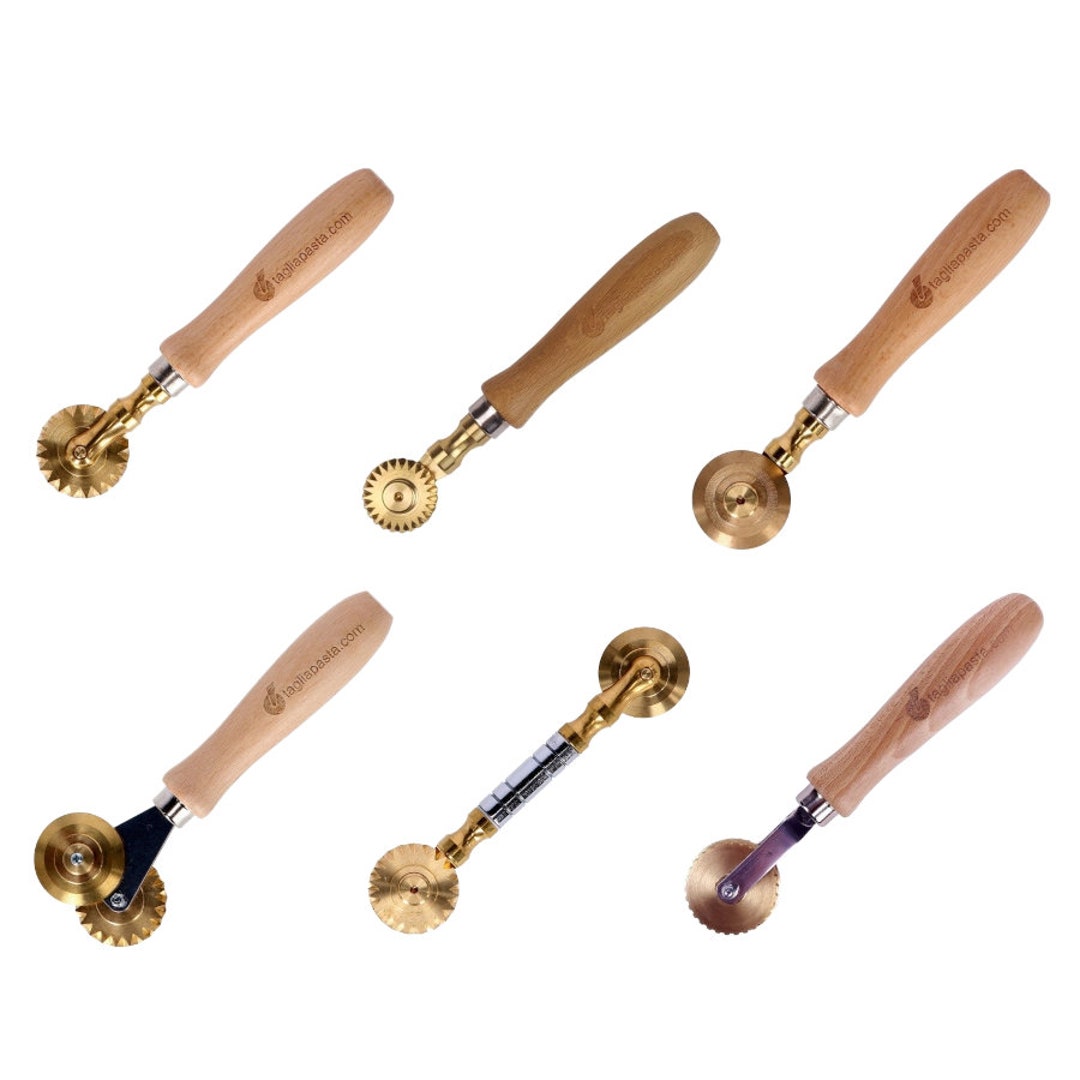 Brass Pasta Cutter Wheel COMPLETE Kit - 6 Items, Different Blades, for ...