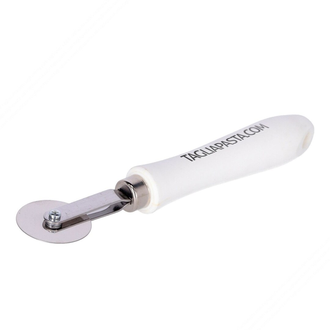 Rolling Pasta Cutter Wheel With Single Stainless Steel Smooth Blade and ...