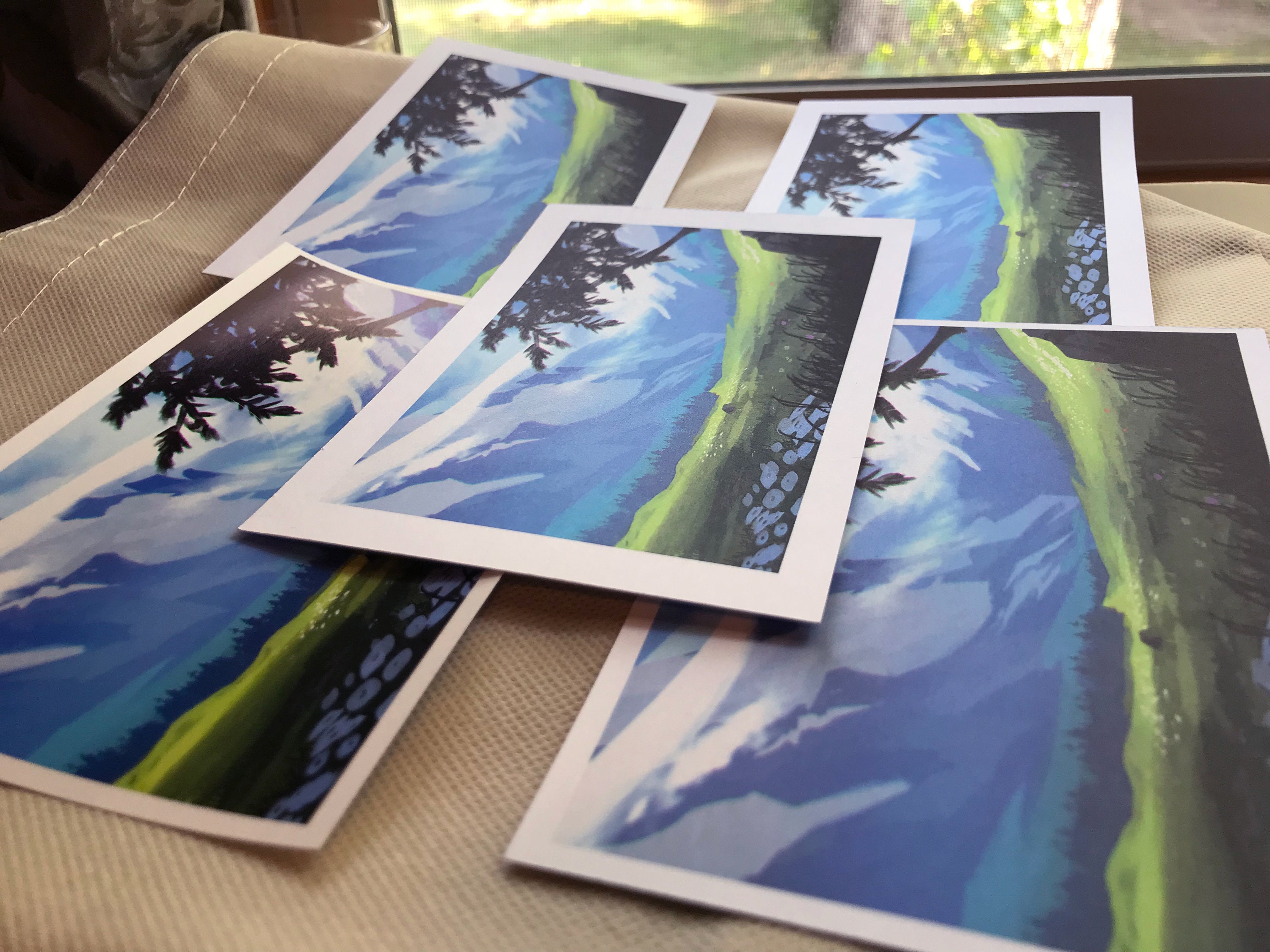 Mountainside Print 4x6 Art Print Mountain Postcards - Etsy