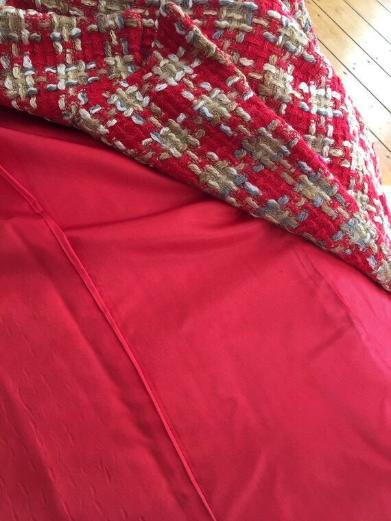 Late 1960's Mod Red Woven Suit - Gem