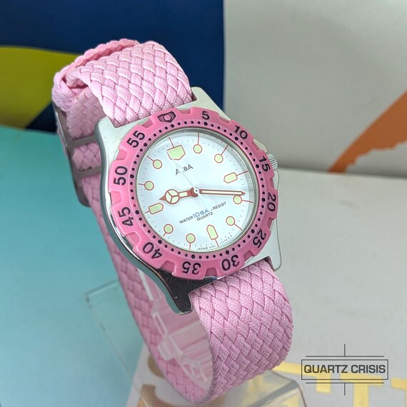 1992 Alba/Seiko Pink Quartz Dive Watch (V701-6860) - Gem
