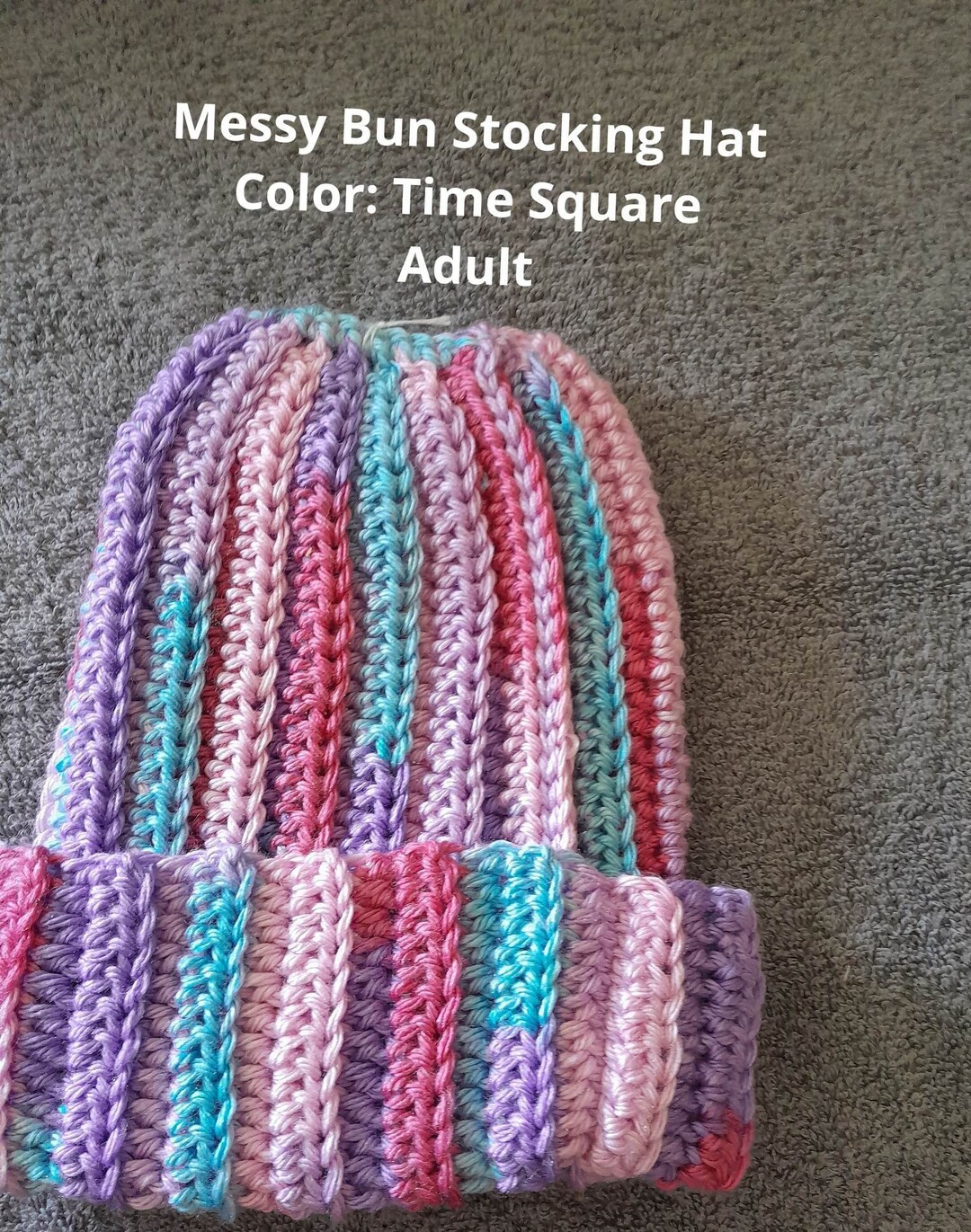 Crocheted Stocking Hats & Messy Bun Stocking Hats - Etsy