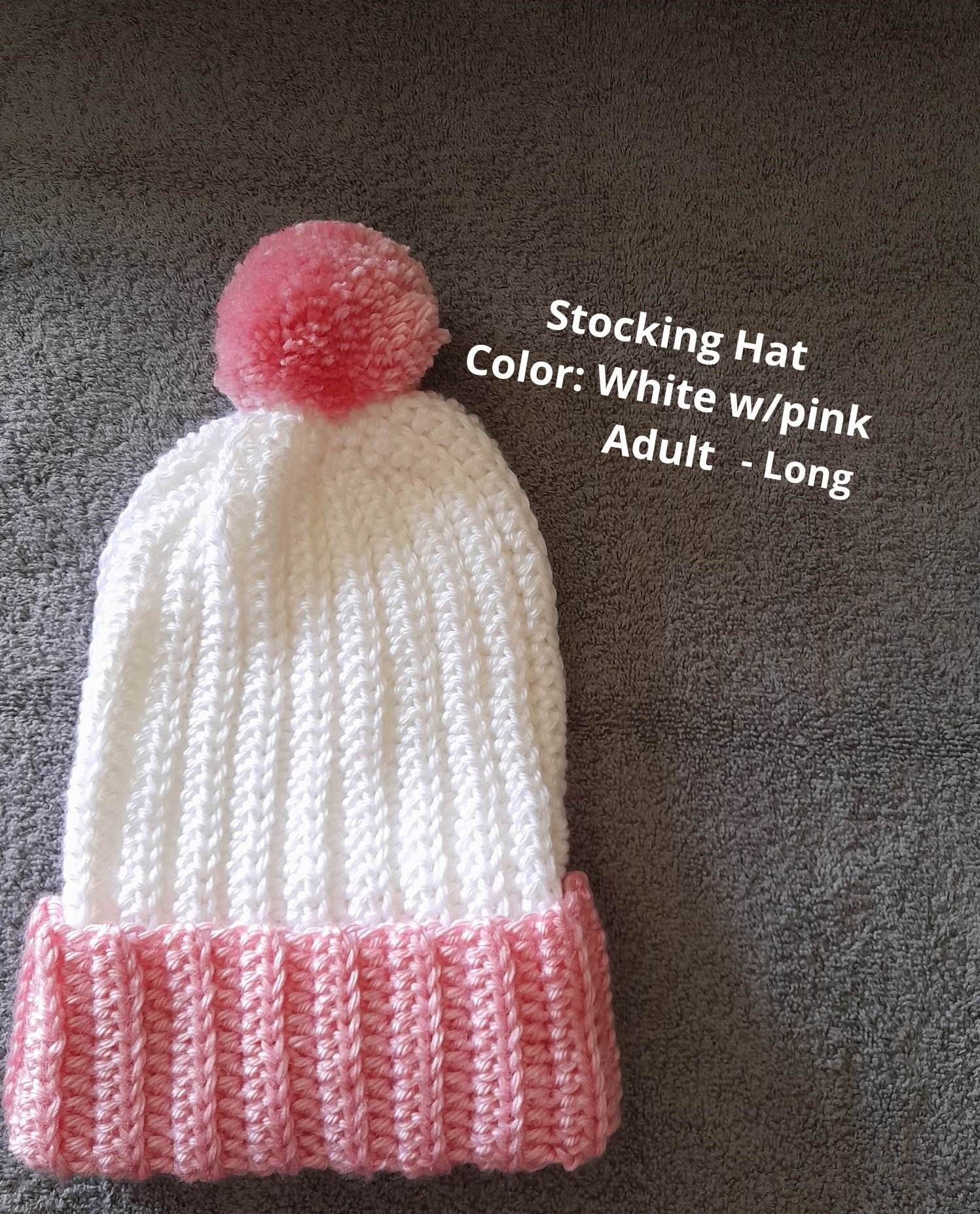 Crocheted Stocking Hats & Messy Bun Stocking Hats - Etsy