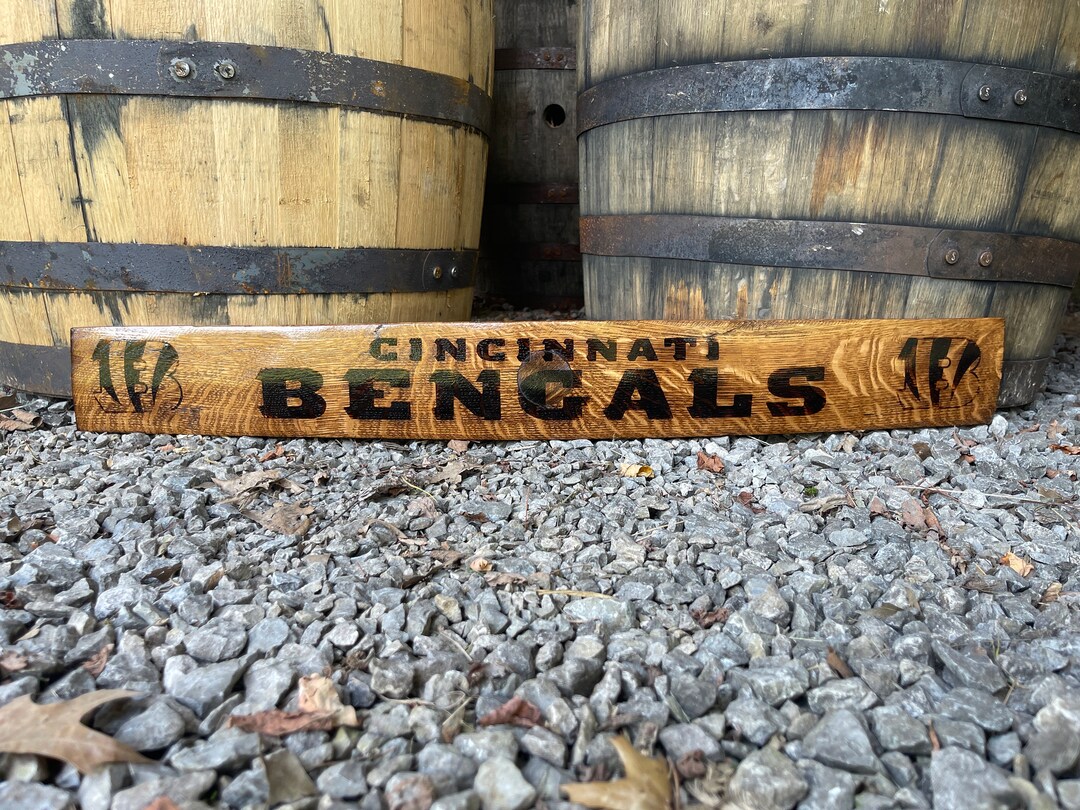 Bourbon Barrel Stave Cincinnati Bengals / Football Fan / Bourbon Lover ...