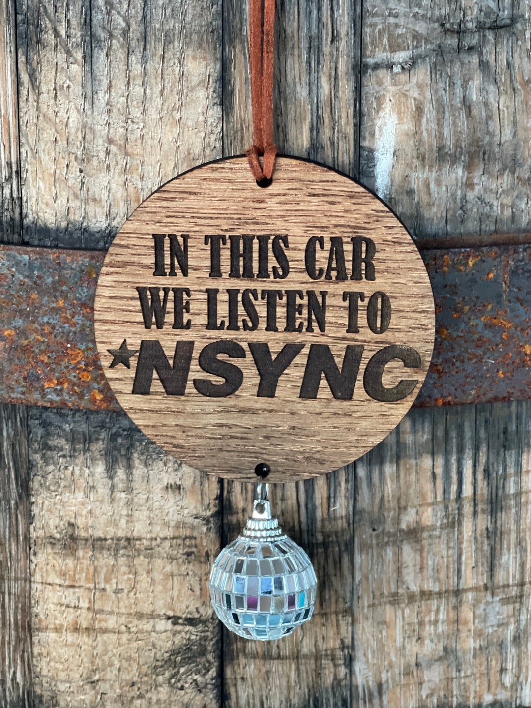 NSYNC Wooden Lasered Car Charm / Boy Band / *NSYNC / 2 Options to ...