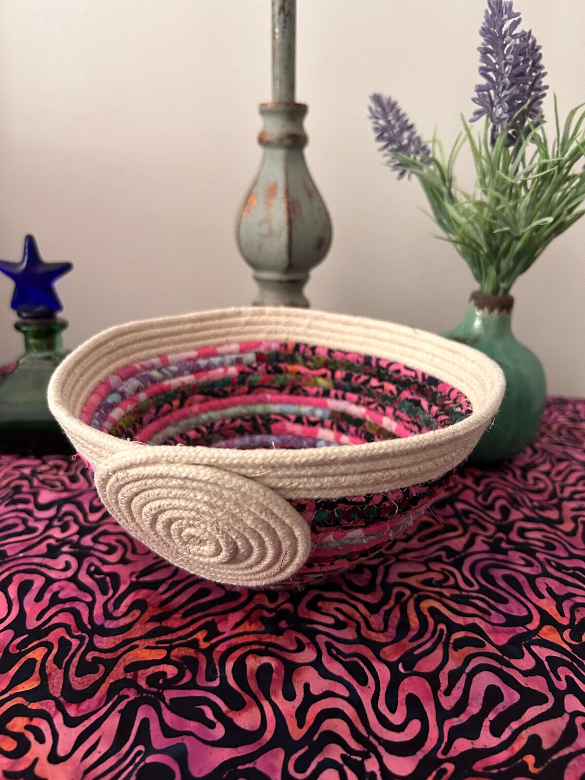 Pink Batik Bowl - Etsy