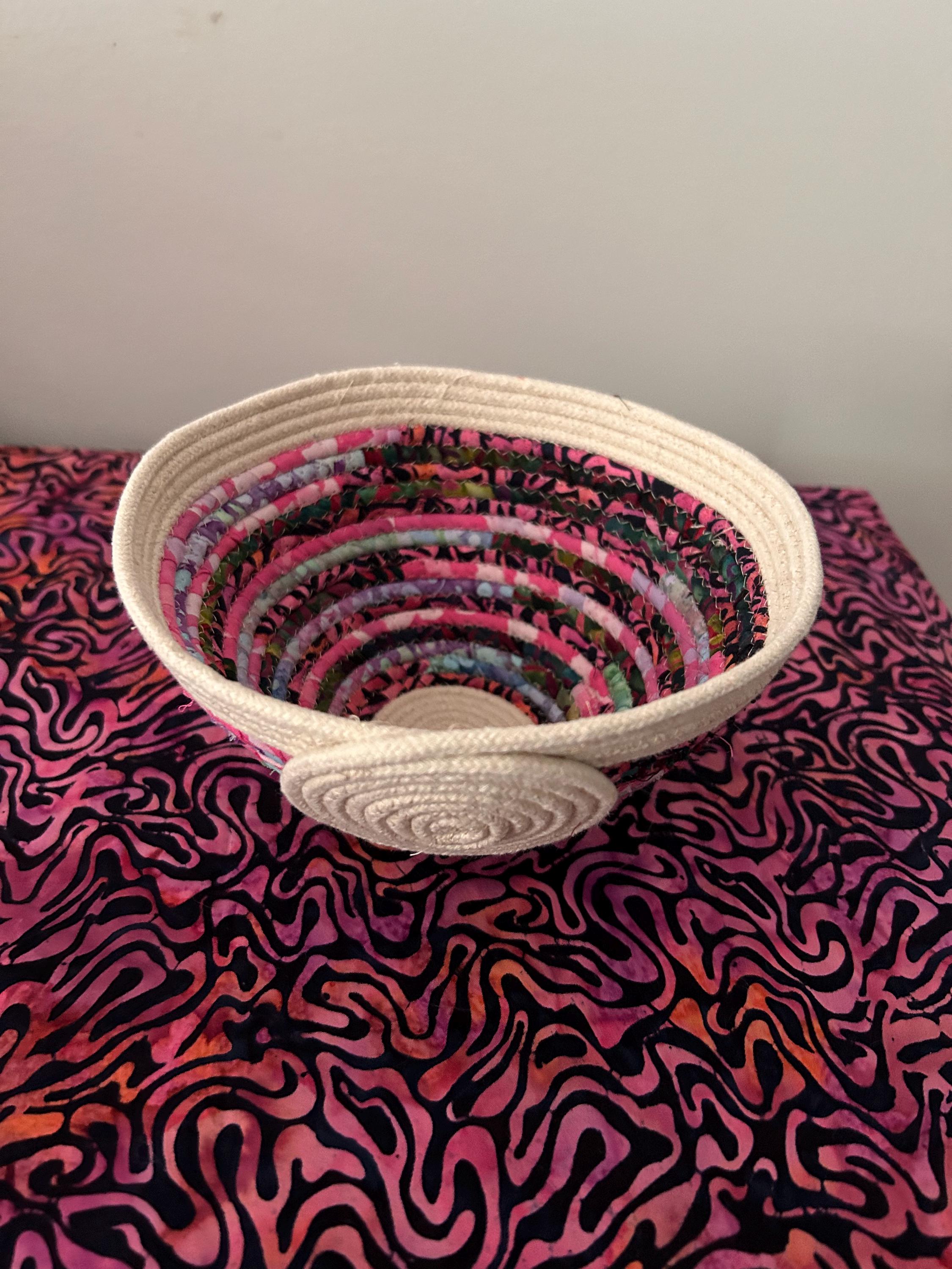 Pink Batik Bowl - Etsy