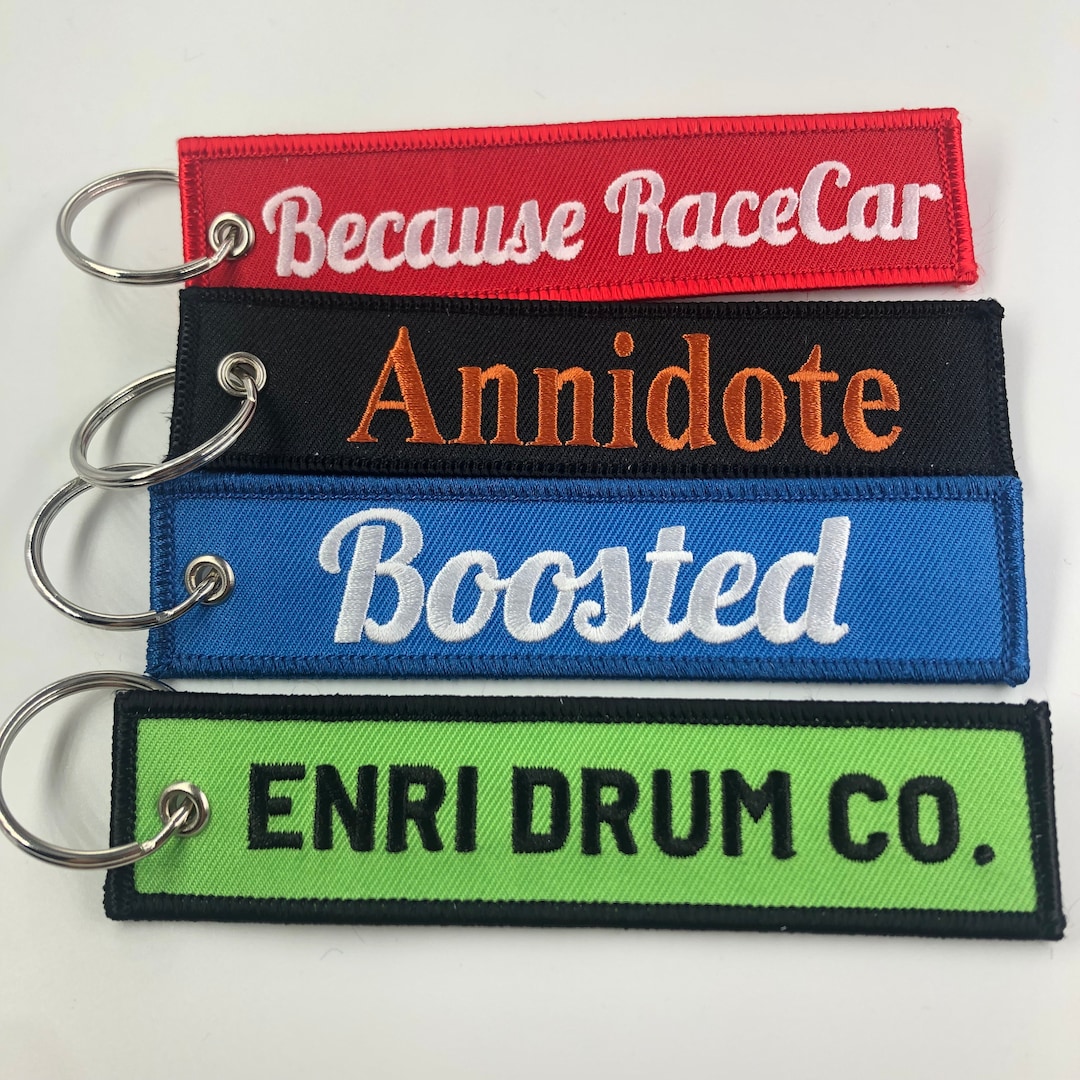 Custom Keychain ,custom Embroidery Keychain, Fabric Embroidered Key ...