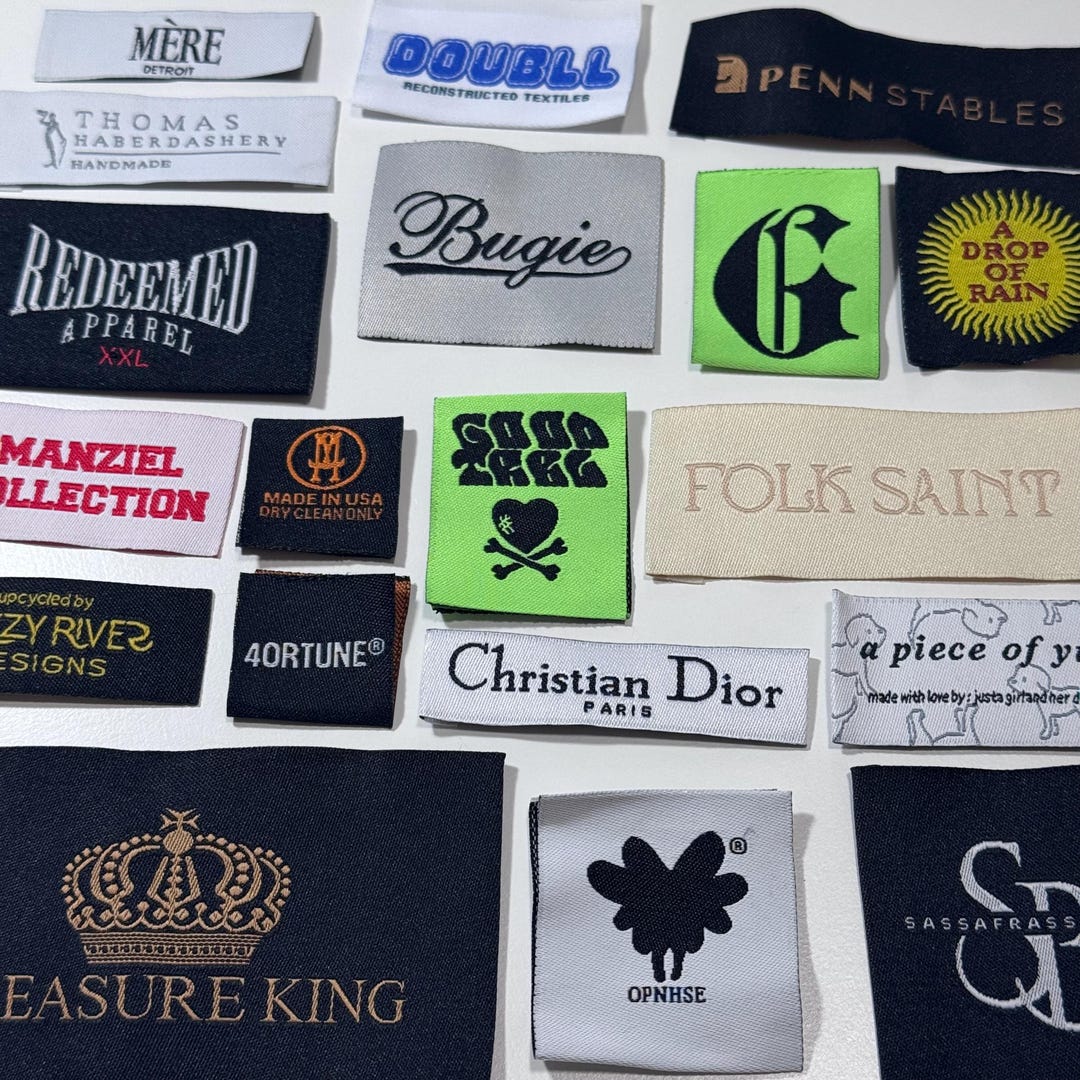 Woven Labels Custom | Clothing Labels | High-density Woven Label ...
