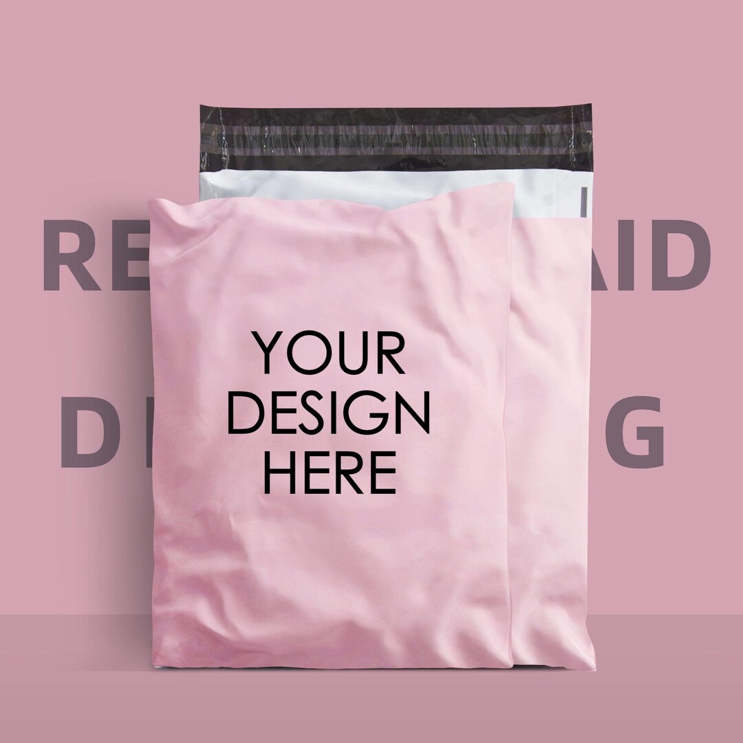 100pcs Custom Shipping Bags With Logo, Eco Friendly Compostable Mailer ...