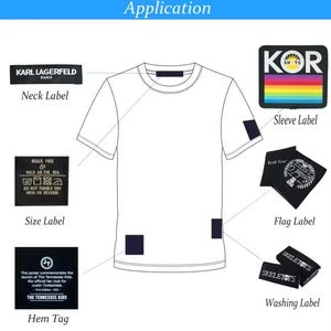 Woven Labels for Clothing, Woven Neck Label, Woven Label Custom, Woven ...