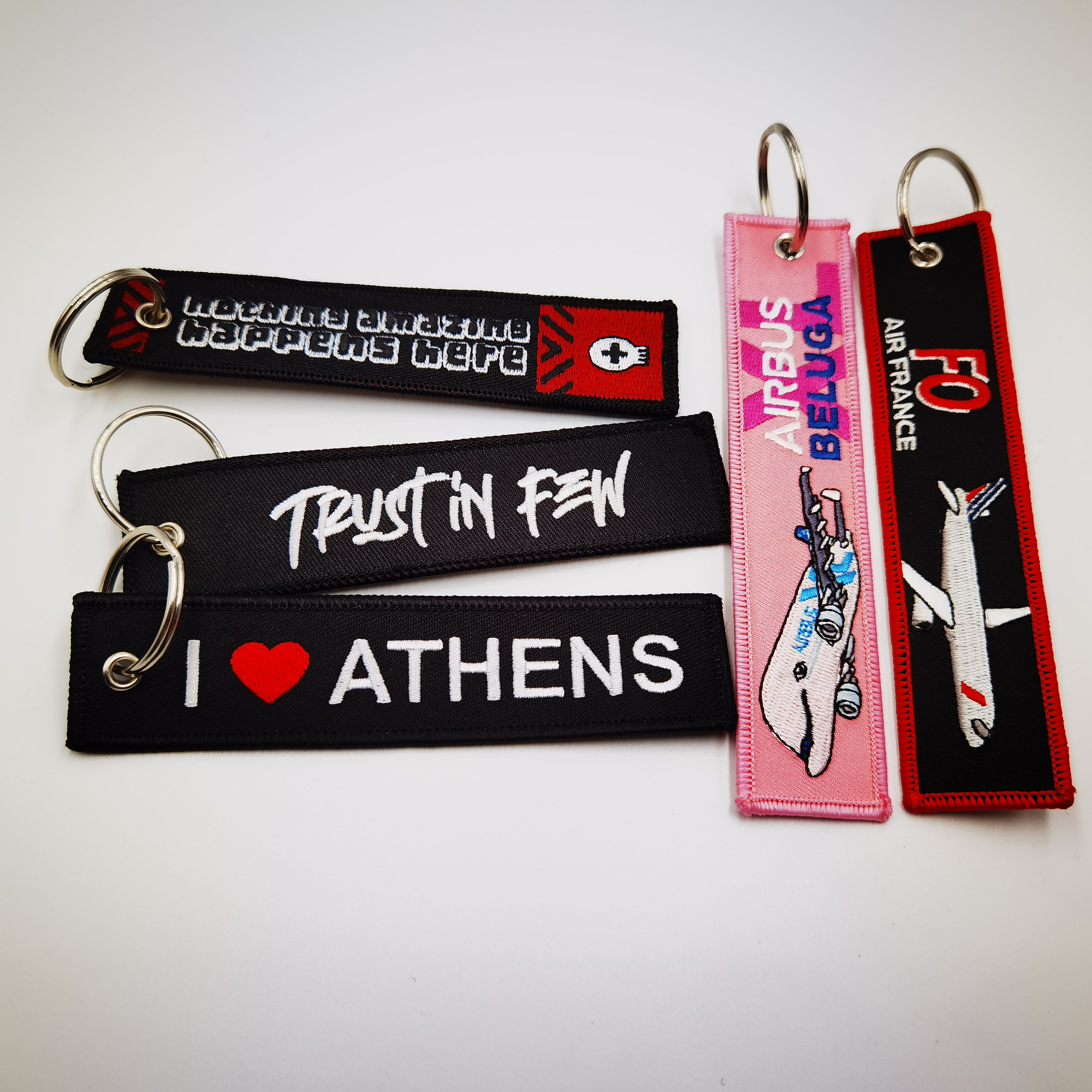 Custom Keychain custom Embroidery Keychain Fabric - Etsy New Zealand