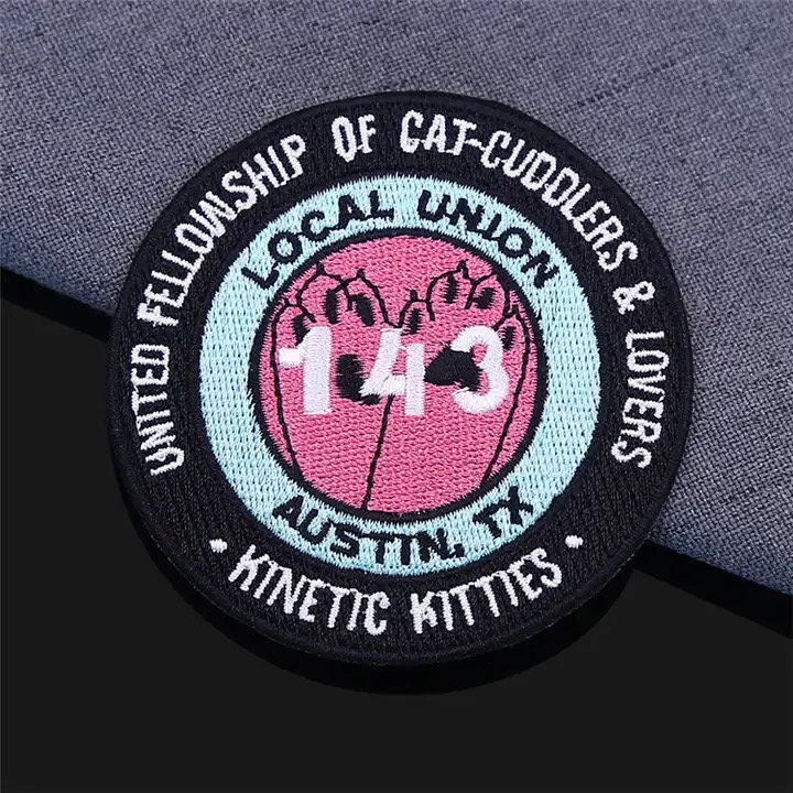 Your Logo Embroidered Patch, Business Logo Patch Embroidery, Bulk ...