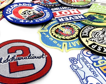 Your Logo Embroidered Patch, Business Logo Patch Embroidery, Bulk ...