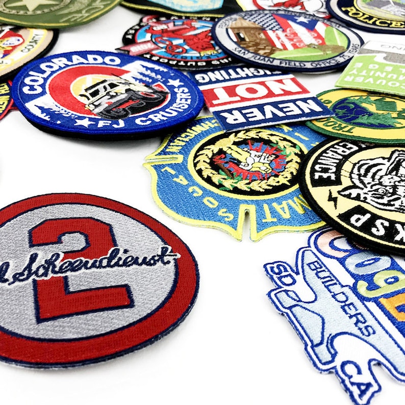 Your Logo Embroidered Patch, Business Logo Patch Embroidery, Bulk ...