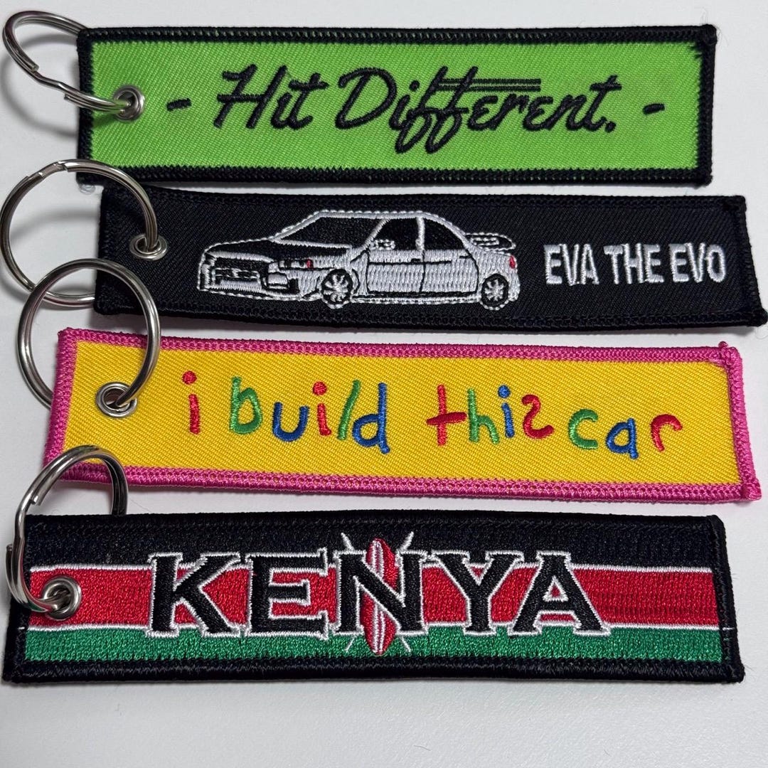 Personalized Embroidered Keychains, Custom Crew Tags, Flight Tags ...