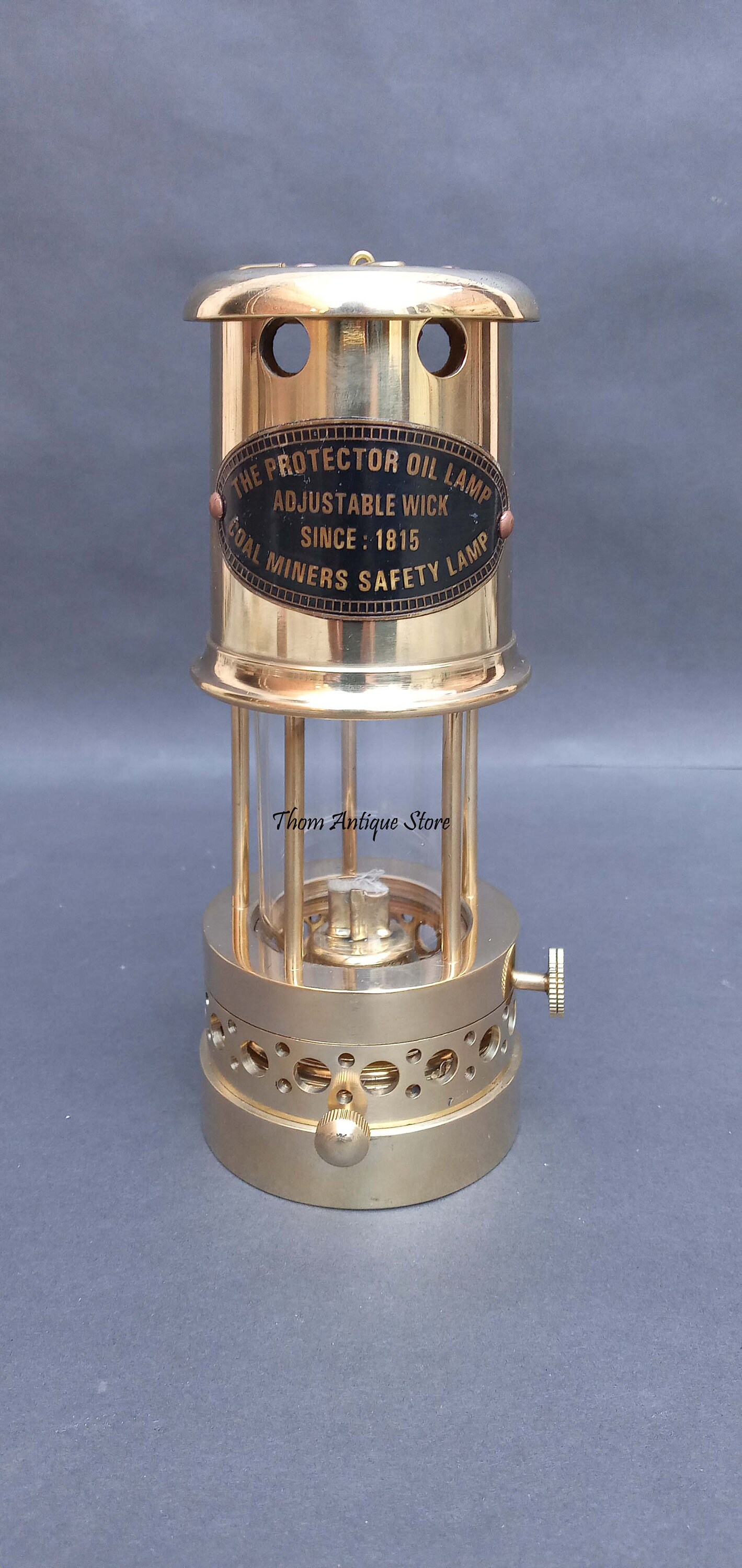 Solid Brass Working Nautical Miner Lamp Oil Ship Lantern Maritime Gift ...