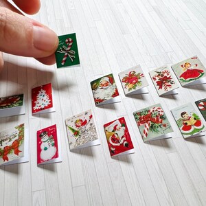 Dollhouse Miniature Vintage Christmas Cards - MEGA PACK (14 Cards) - Etsy