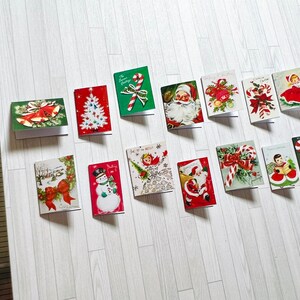 Dollhouse Miniature Vintage Christmas Cards - MEGA PACK (14 Cards) - Etsy