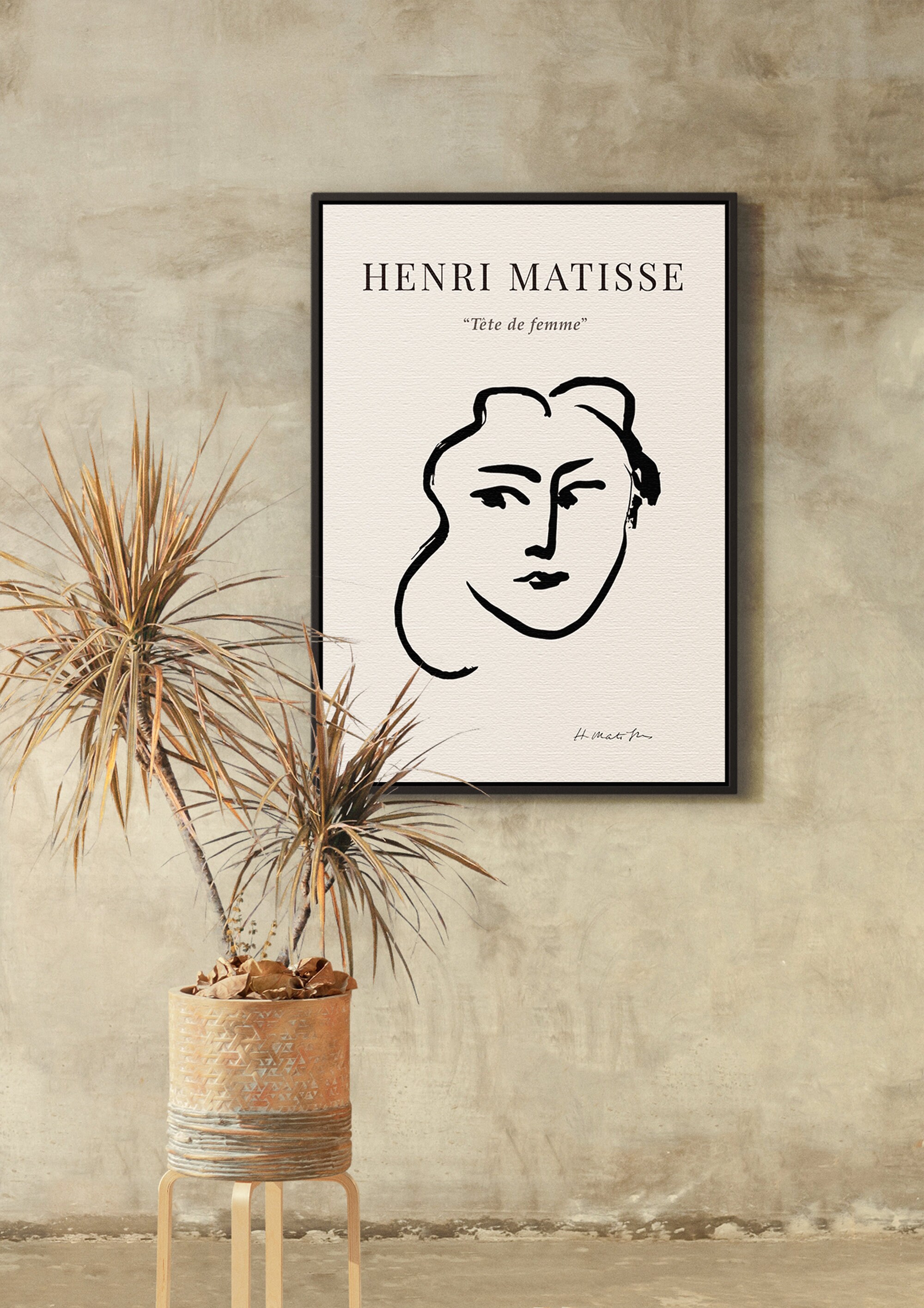 Henri Matisse Woman Sketch Wall Art Minimal Matisse Prints - Etsy