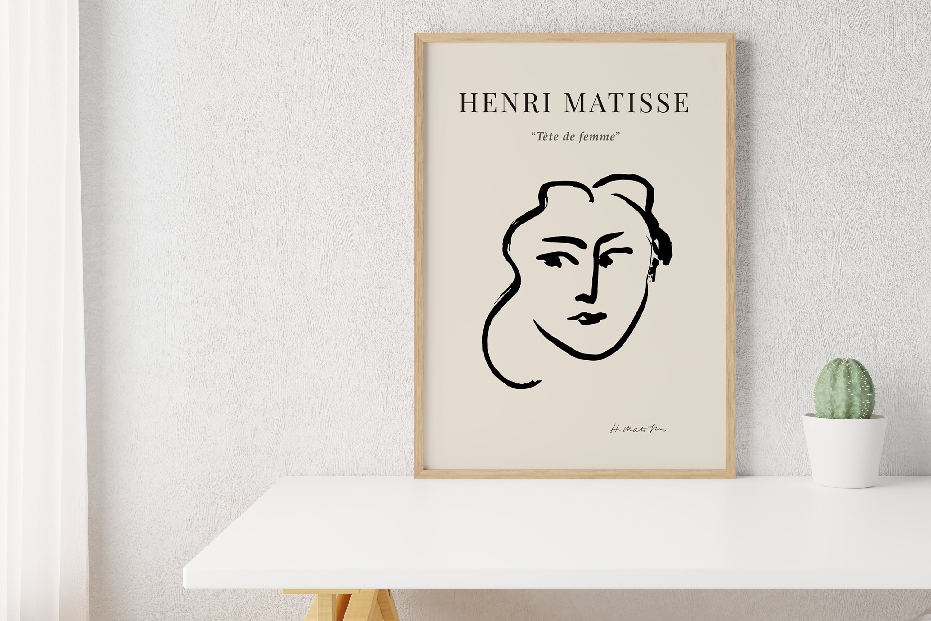 Henri Matisse Woman Sketch Wall Art Minimal Matisse Prints - Etsy