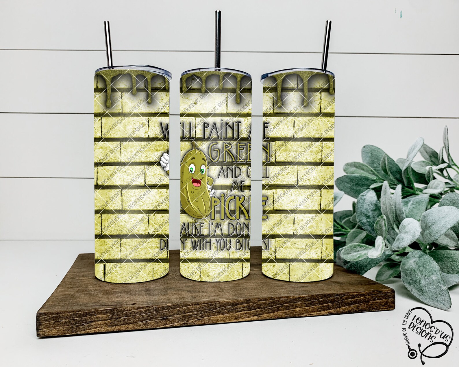 Im Done Dillin Pickle Sublimation Tumbler PNG - Etsy