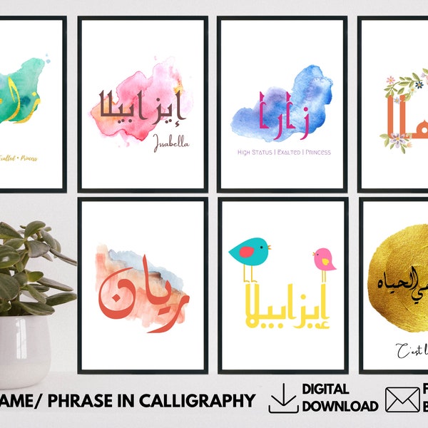 Urdu Calligraphy Wall Art - Etsy