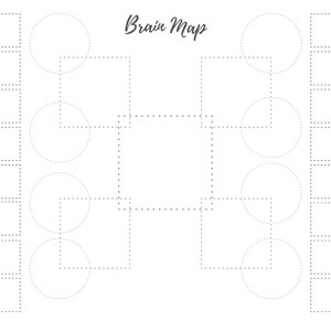 PRINTABLE PLANNER MAP - A4 Brain/ Mind Map Printable Pastel or Black ...