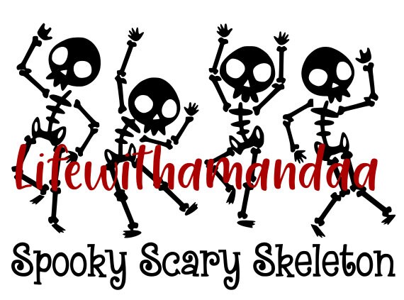 Spooky Scary Skeleton Svg - Etsy