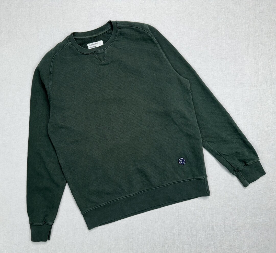 Men's Universal Works Care Neck Sweatshirt Size S - Etsy