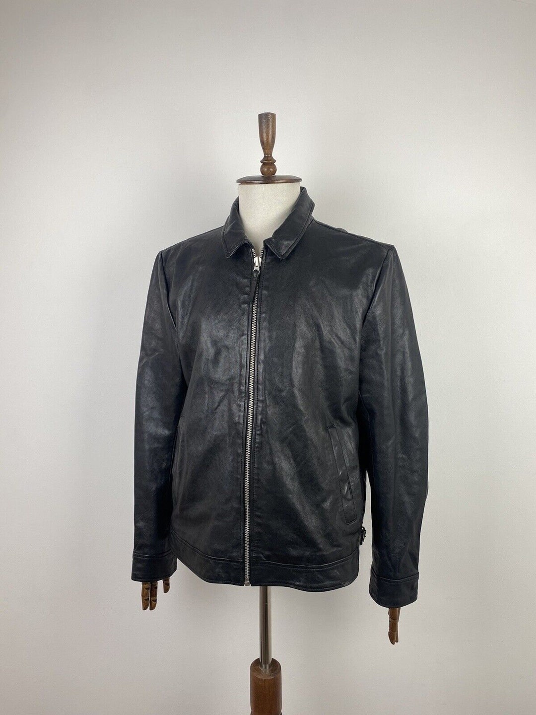 Men's Superdry Indie Coach Leather Jacket Size XXL - Etsy