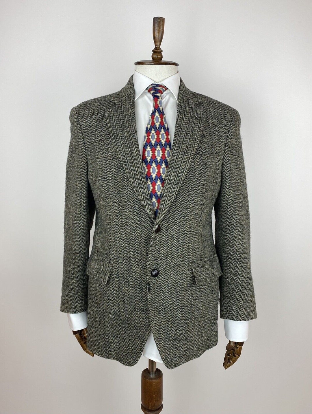 Mens Vintage Harris Tweed Wool Two Pice Blazer Jacket Size 40 - Etsy