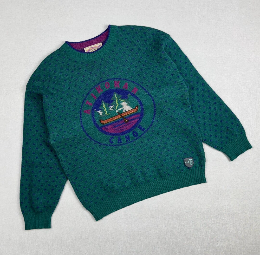 Men’s Vintage SILVY Retro 90’ Winter Sweater Wool Alpaca Jumper Size 48 ...